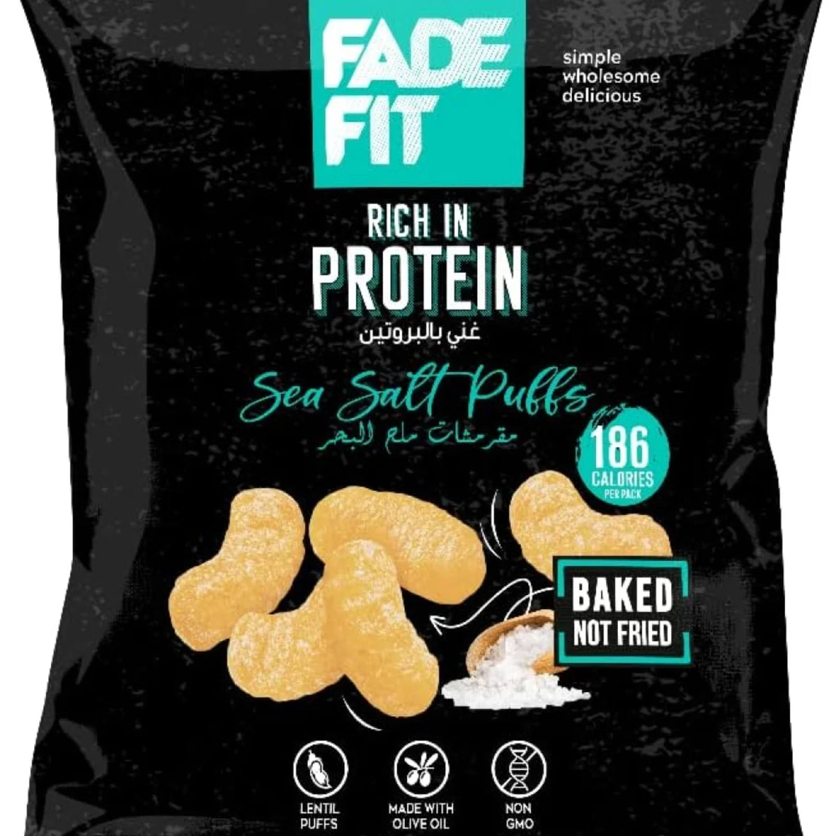 Fad Fit Protein Crackers Sea Salt Flavor - 40g – Housemart